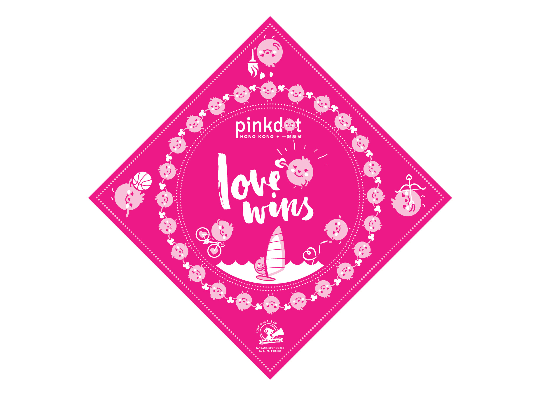 Pink Dot Hong Kong 2016 event key art, logo, branding, mascot and ...